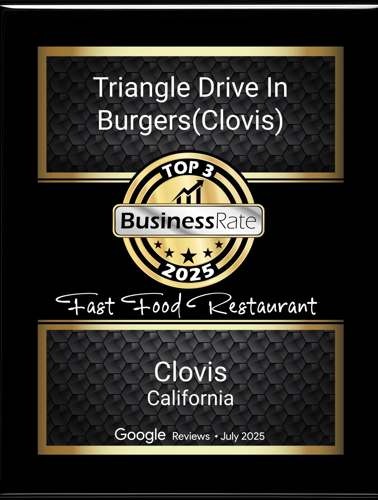 Triangle burger