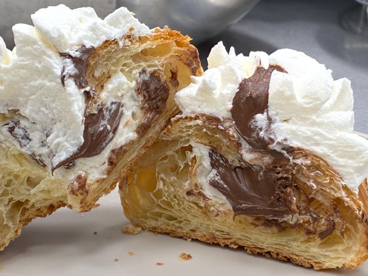 location - Nutella Croissant - with White Chocolate Whipped Cream