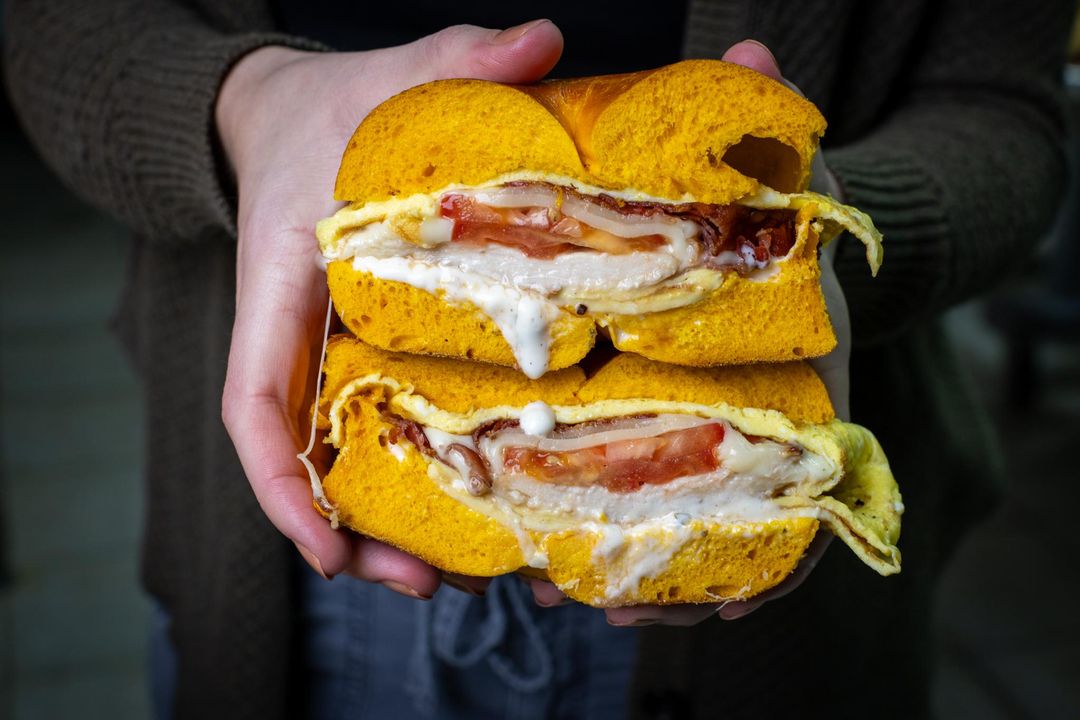 CHICKEN OMELET SANDWICH | Mr.J's Bagels & Deli