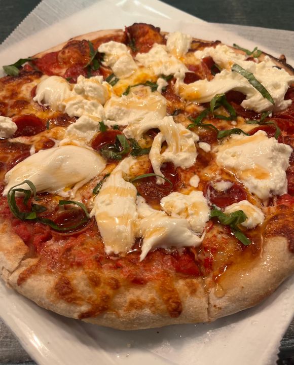 Hot Burrata Pizza | Brookside Market