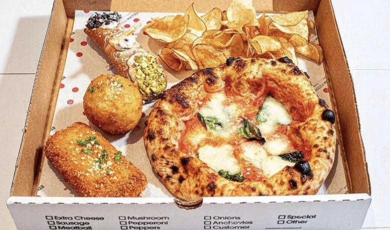 1610 Capital One Drive - Pizza Bento Box with small Ave Cesare, potato ...