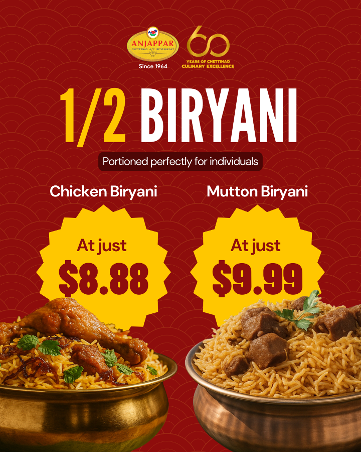 Anjappar Chettinad Cuisine, Plano - ANJAPPAR CURRY POINT (Serves 3-4)