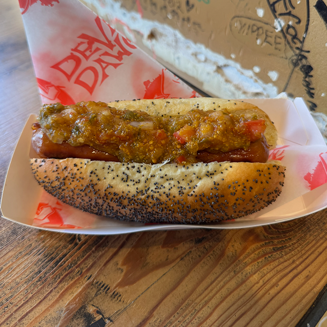 Devil Dawgs Wicker Park - Loaded Chili N Cheese Fries