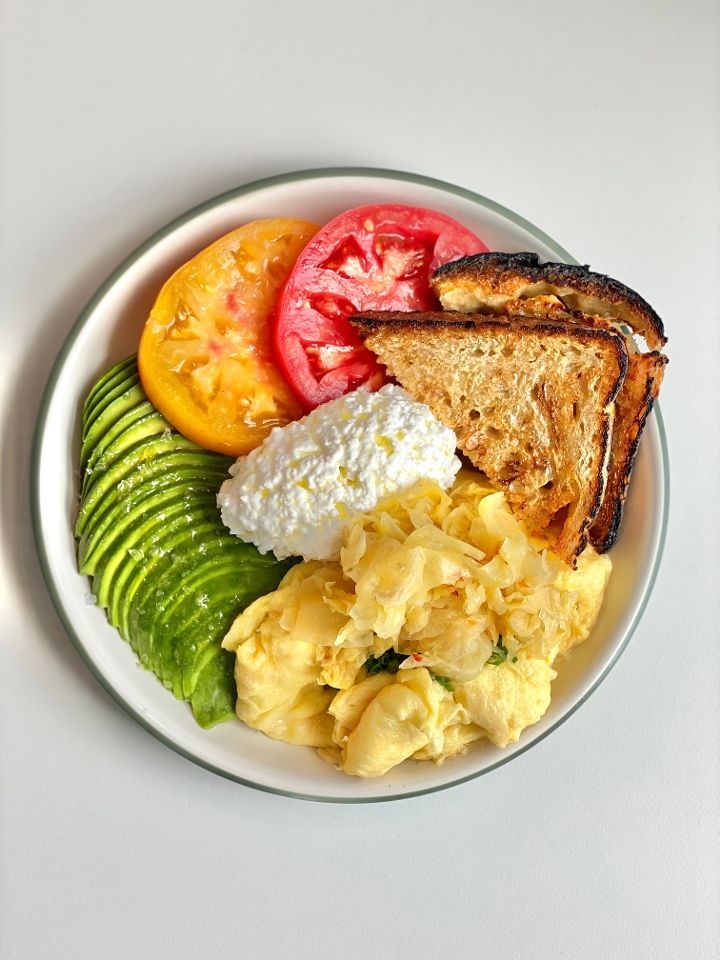 The Norwalk Art Space Cafe - Cheesy Cornbread French Toast