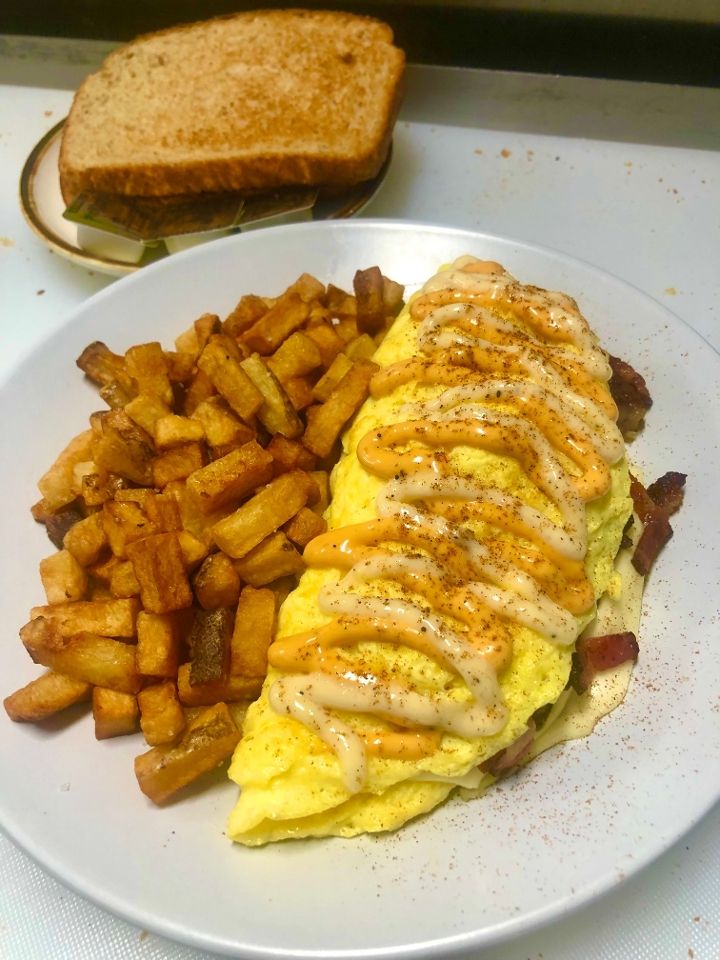 Jake's on Main 188 Main Street - Scrapple Omelette