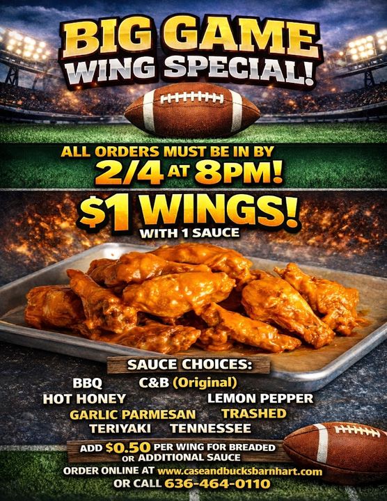 Case & Bucks Grub and Pub - Game Day Pack