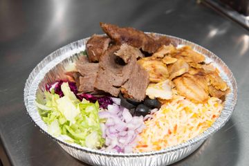 Berlin's Halal Doner Kebab - Chicken Plate with Rice