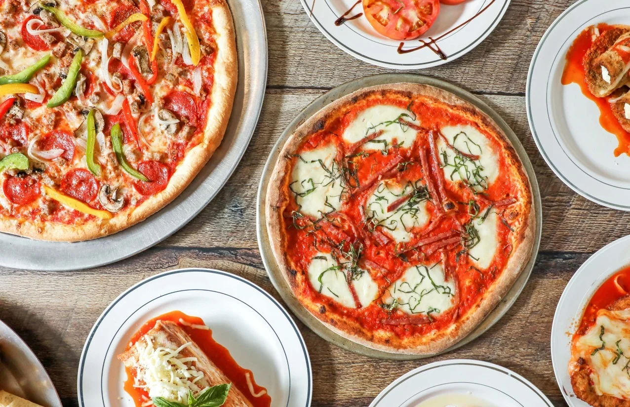 Italian Deli and Market - Flatbread w/ tomato, fresh mozz, pesto ...