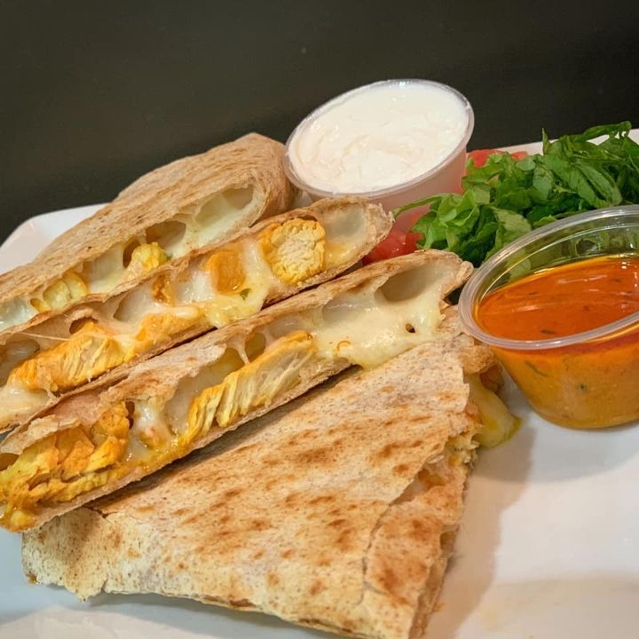 Tia Maria's European Cafe - Crispy Buffalo Chicken Cesar wrap