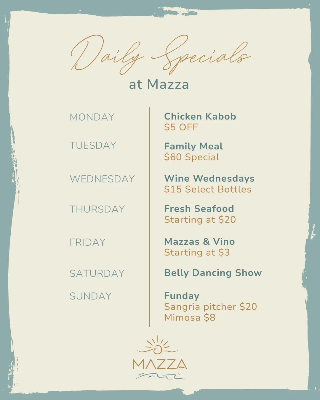 Mazza Mediterranean Cuisine