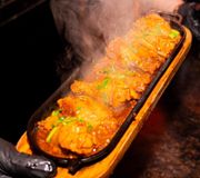 Kanoon Restaurant - Shrimp with Garlic Lemon Sauce with Yellow Rice