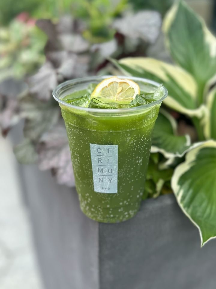 Ceremony College Hill Brook Street - Matcha Yuzu Spritz *iced*