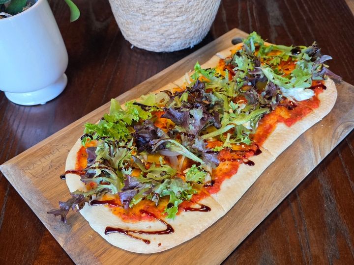 The Spot at Belmont Bay - Mushroom Goat Cheese Flatbread
