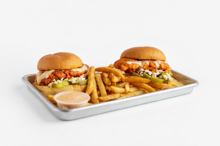 2 SLIDERS + SIDE | Cluck Face