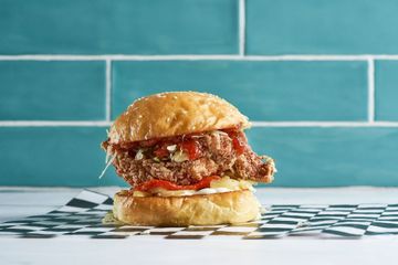 Maxwell's Burgers & Shakes - Lava Flow Shake (Pina Colada w/ Strawberry)