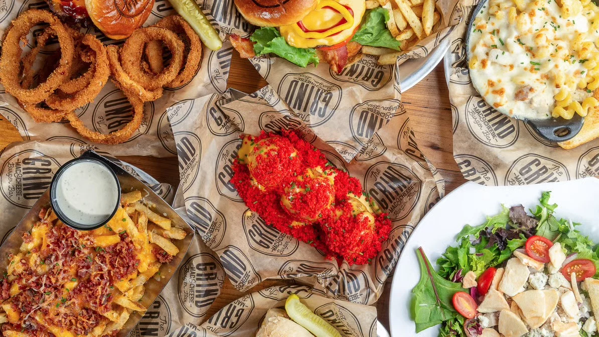 Extraordinary The Grind Mac And Cheese Burger Bar Photos