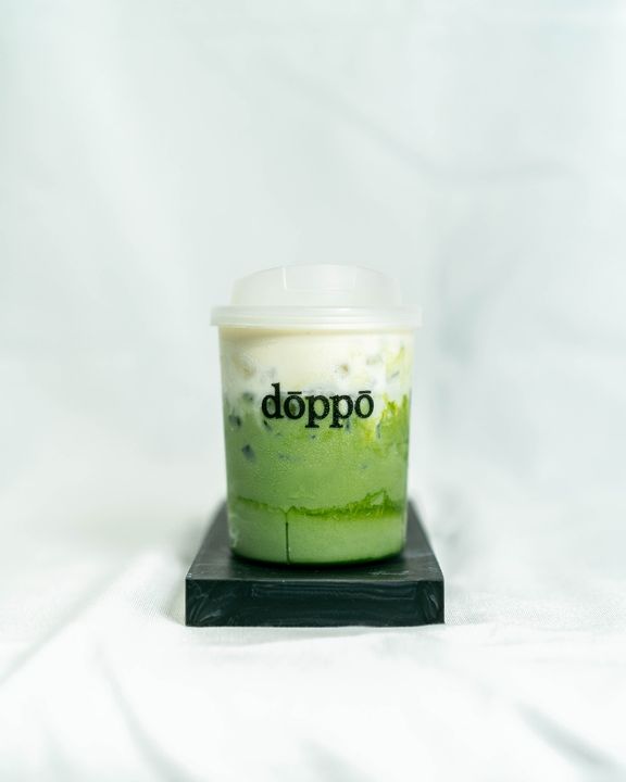 doppo - matcha butterscotch latte