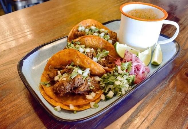 3 Birria Tacos with Consome | Beto's Tacos