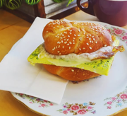 Bella's Italian Bakery & Market - Cheesecake w/ cherry & chocolate ...