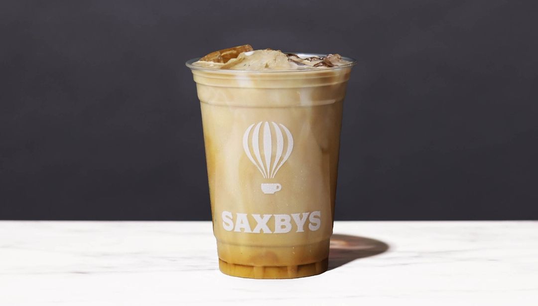 Saxbys Penn State University - Iced Ube Matcha Latte