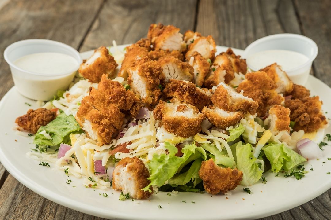 Ranch Chicken Tender Salad | The Purple Cow