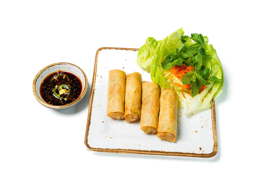 Full Crispy Vegan Rolls (4) Cha Gio Chay | Lúa Viet Kitchen