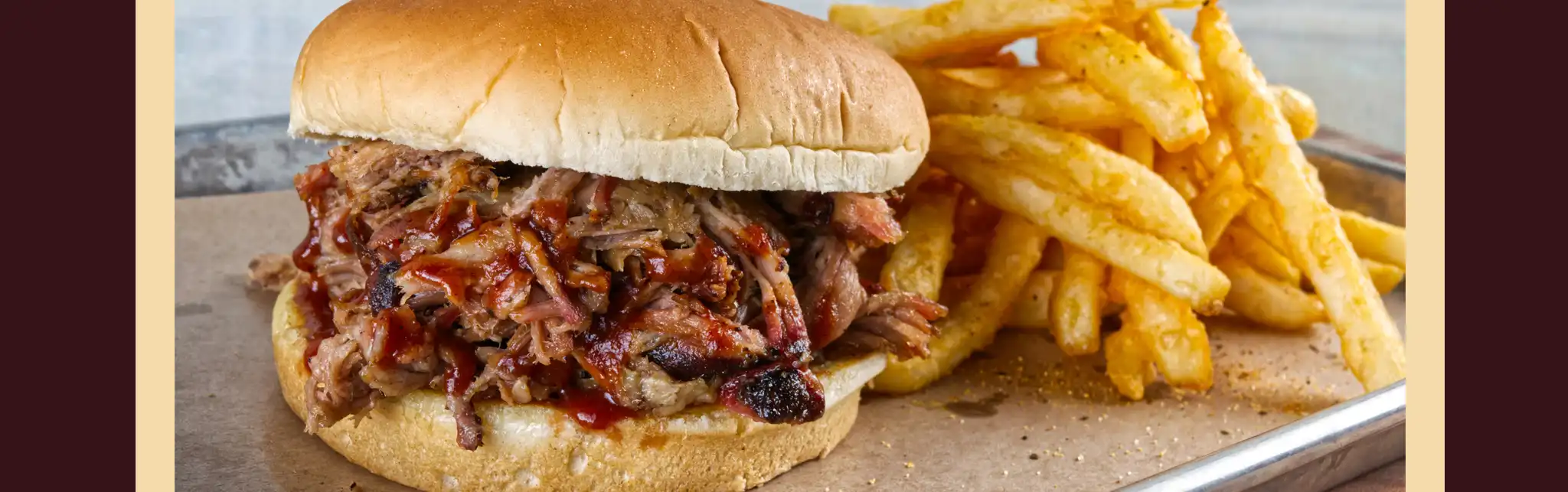 The Landing Cafe & BBQ - Pulled Pork sandwich Meal