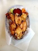 Snowshoe Lodge and Pub 13 Main Street - Shrimp & Scallop Scampi with Bacon