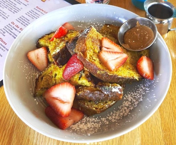 1127 North Avenue - Blueberries and Lemon Curd French Toast