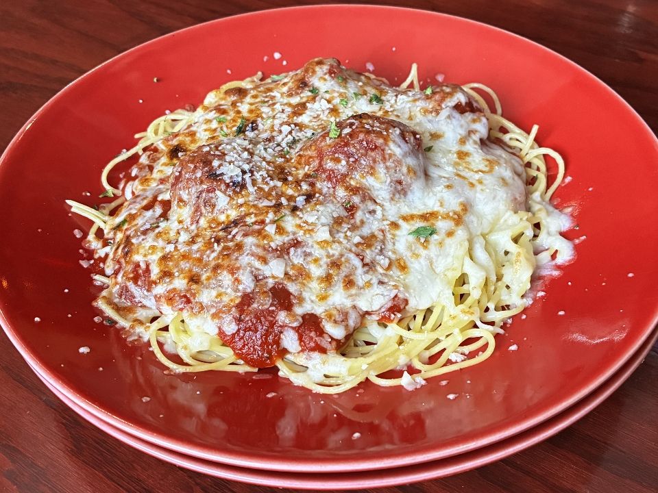 Baked Spaghetti with Italian Meatballs | Smoky Mountain Pizza
