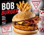 Triangle burger