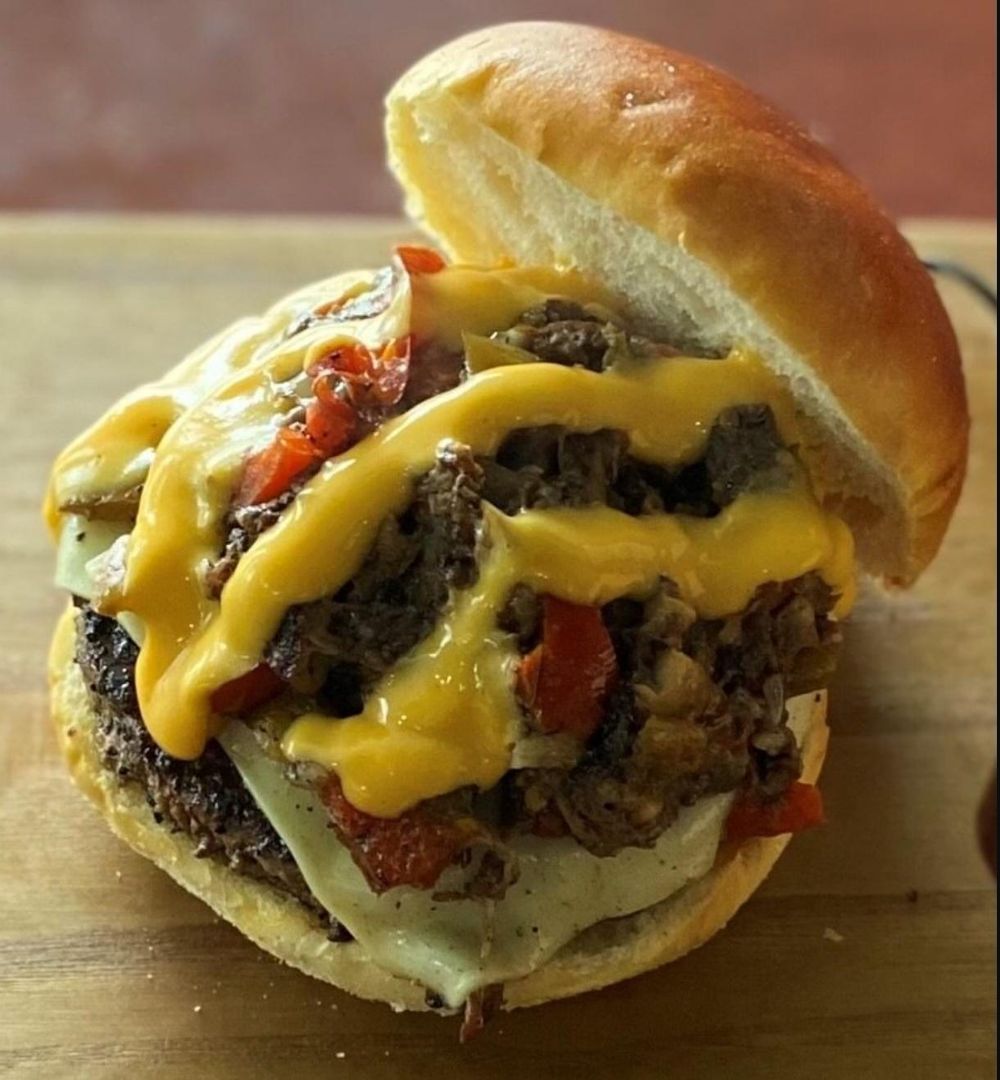 3 Cheese Authentic Philly Burger | OSAH