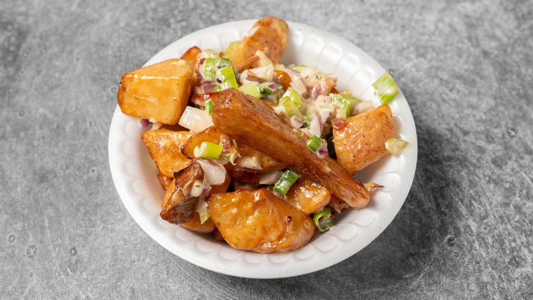Fried Potato Salad | I Smell Bacon