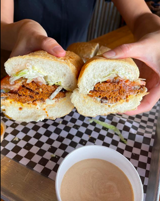 Calliope's Food Truck Richmond/Rosenberg - Large Fried Catfish Poboy