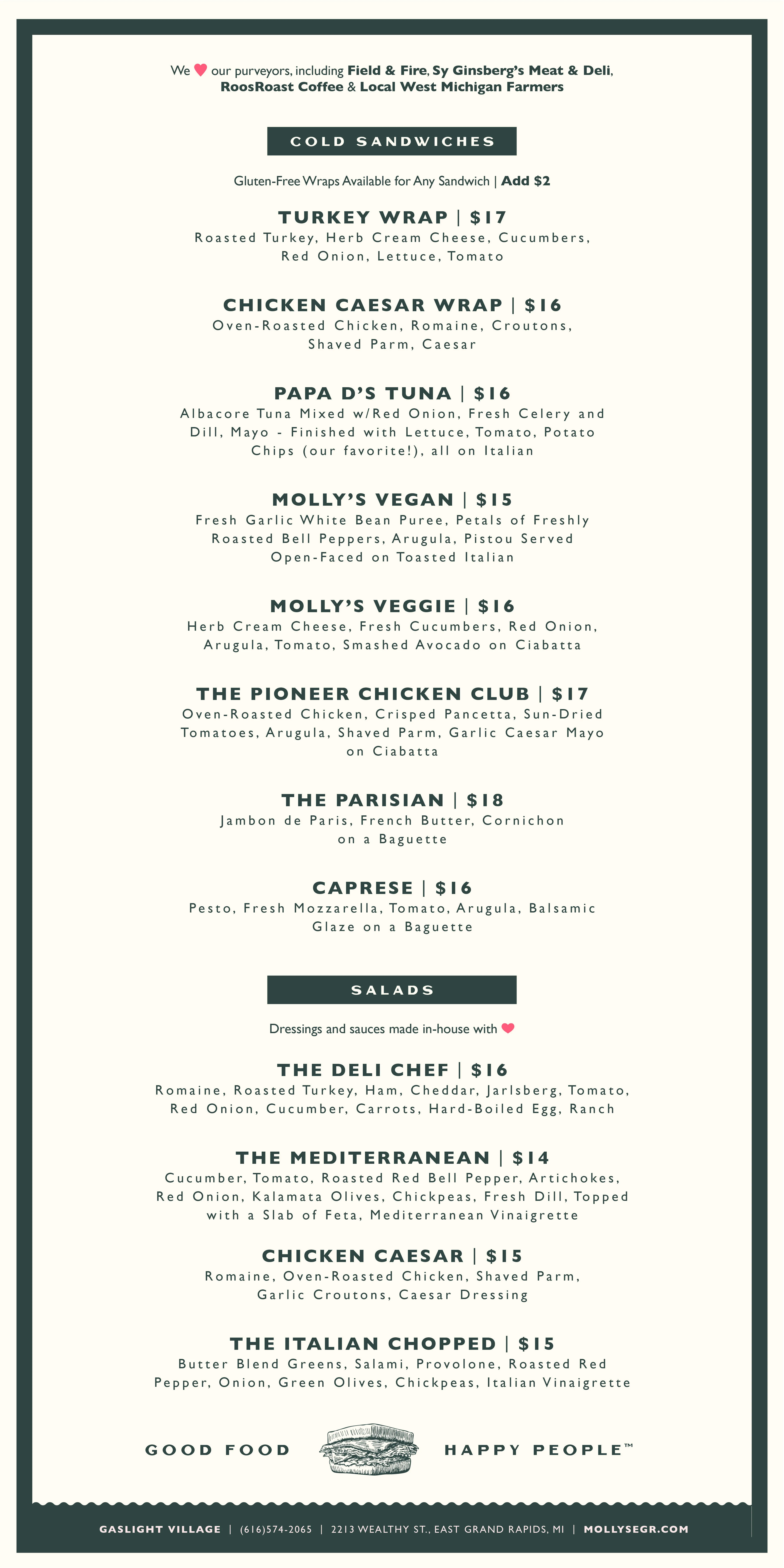 Molly's Café & Deli | Sandwiches & Salads in East Grand Rapids