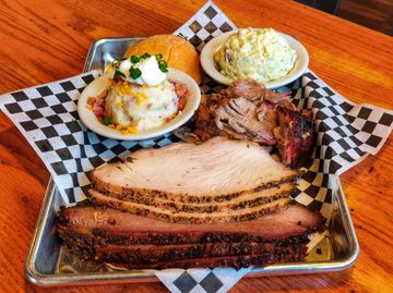 Meridian 1551 W. Cherry Lane - Three Meat BBQ Platter