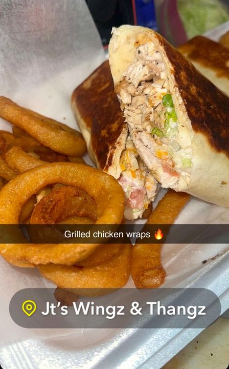 JT’s Wingz & Thangz - JT sampler 3-Wingz, loaded fries , Texas Toast burger