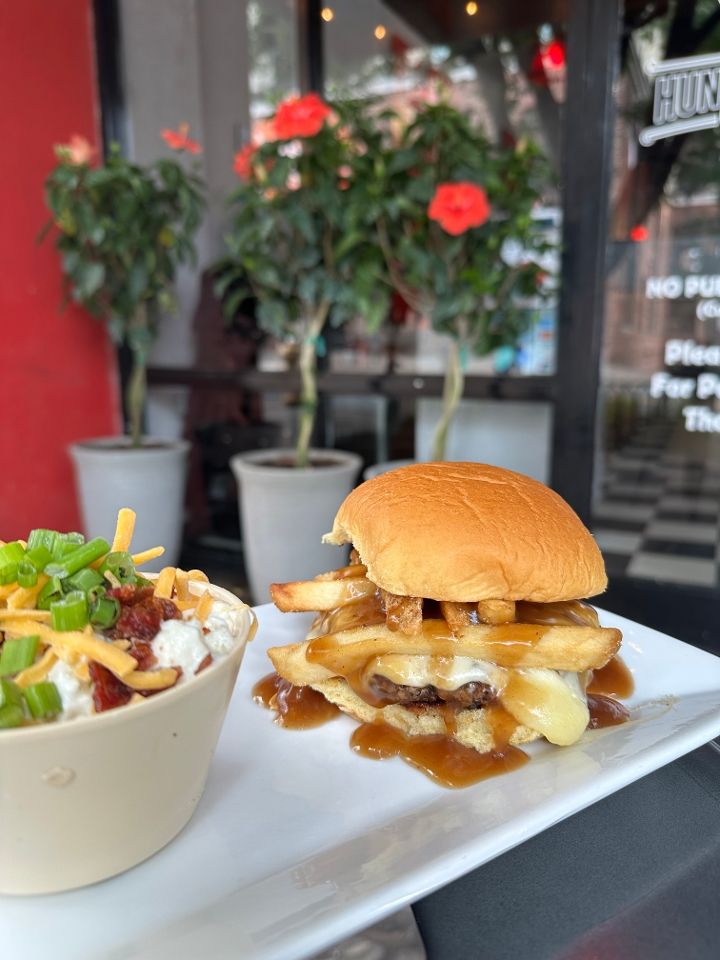Hungry Palate Bar & Grill - Poutine Burger