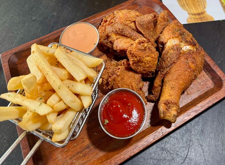 fried chicken mofongo