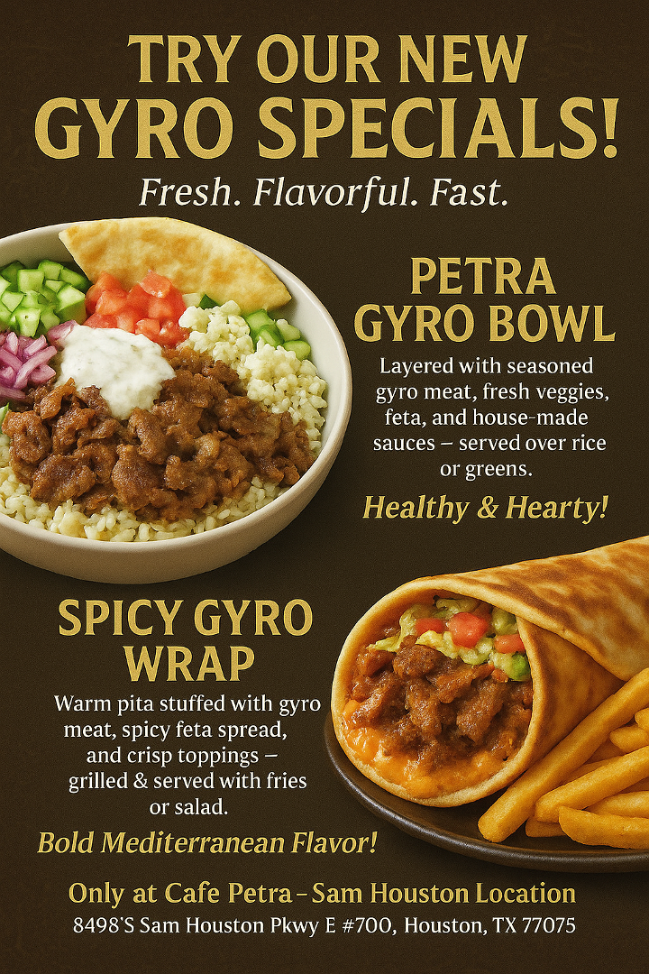 Cafe Petra Greek & Lebanese Restaurant 8498 S Sam Houston Pkwy E, Unit ...