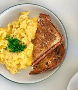 The Norwalk Art Space Cafe - Cheesy Cornbread French Toast