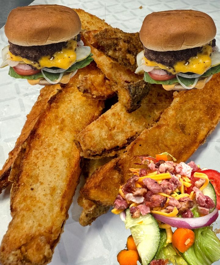 Bull Market. 527 East US 20 - THREE Swiss & Shroom Burgers