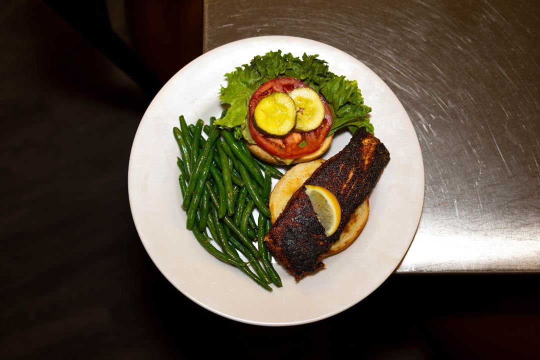 Blackened Salmon Sandwich | JD Shuckers Lewes