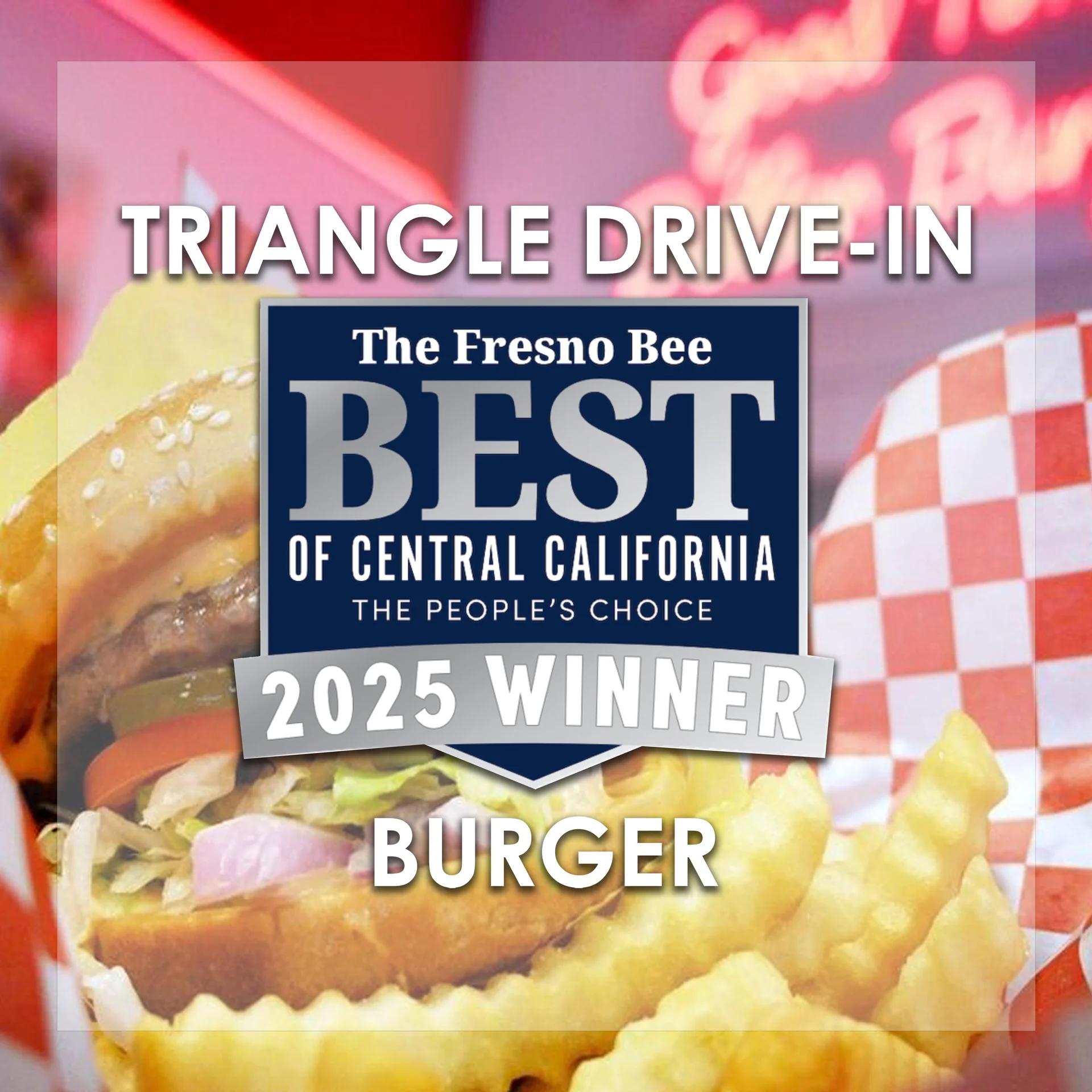Triangle burger