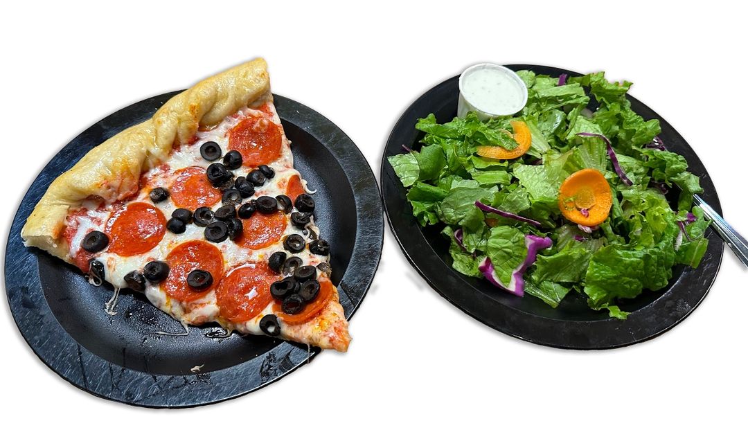 2525 NW Monroe Ave - Cheese Slice & 2 Topping Salad Lunch Special