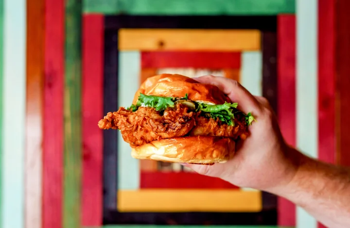 Watson's @ The Yard - plain chicken sandwich(no dip or toppings) put ...