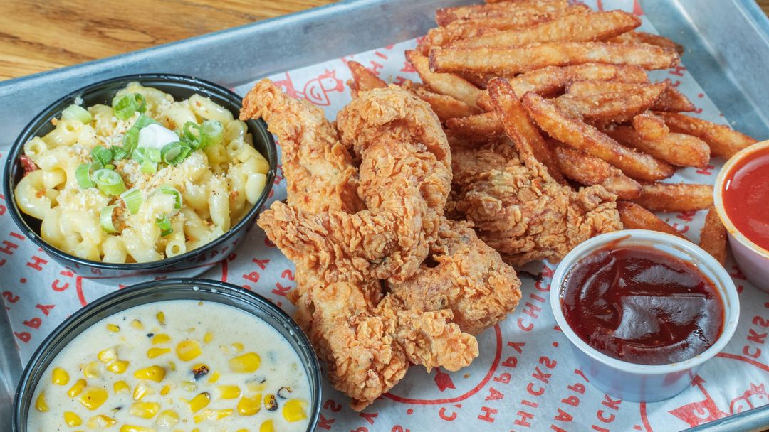 Happy Chicks Research Blvd - Happy Salad with Chicken (Full Tray)