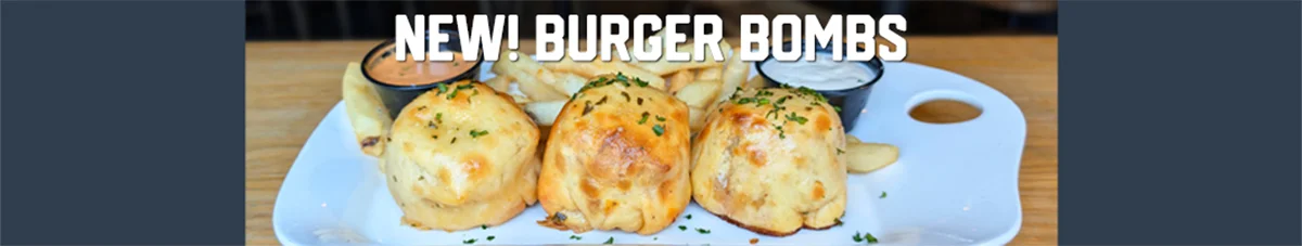 Over/Under Sports Bar - Signature Burger Bombs