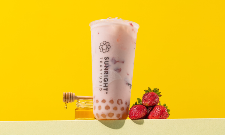 Sunright Tea Studio Penasquitos - Hot Pudding Boba Milk