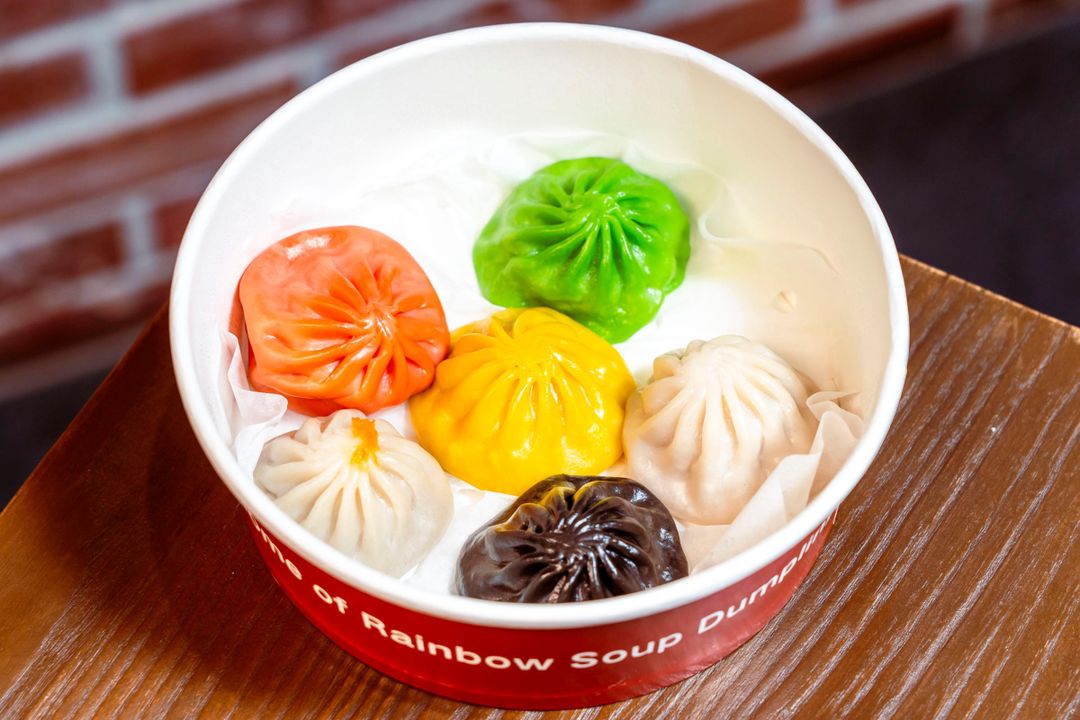 Rainbow Soup Dumplings [6] 六彩小籠包 | Dumpling District